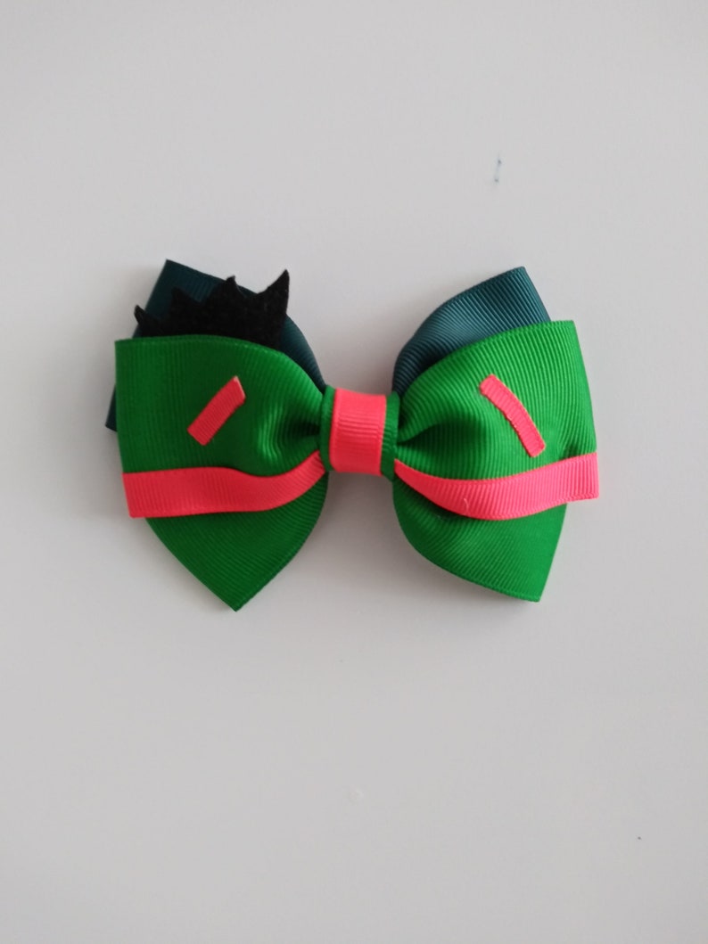 Anime Hair Bow: Handmade Grosgrain Ribbon Alligator Clip - Etsy