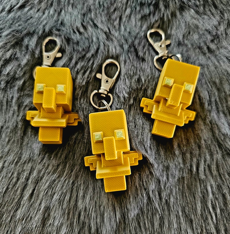 3D Printed Minecraft Totem Keychain - Etsy
