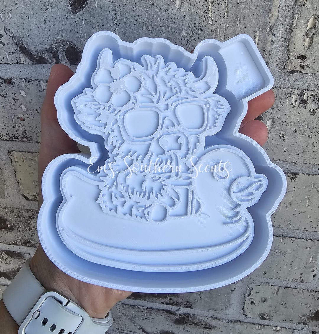 Highland Cow Duck Floatie Car Freshie Mold - Etsy
