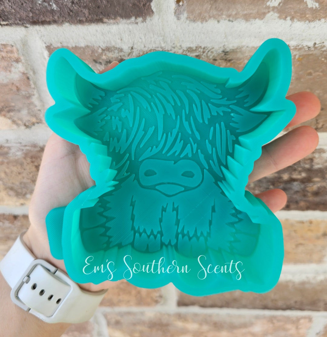 Sitting Highland Cow Car Freshie Mold - Etsy