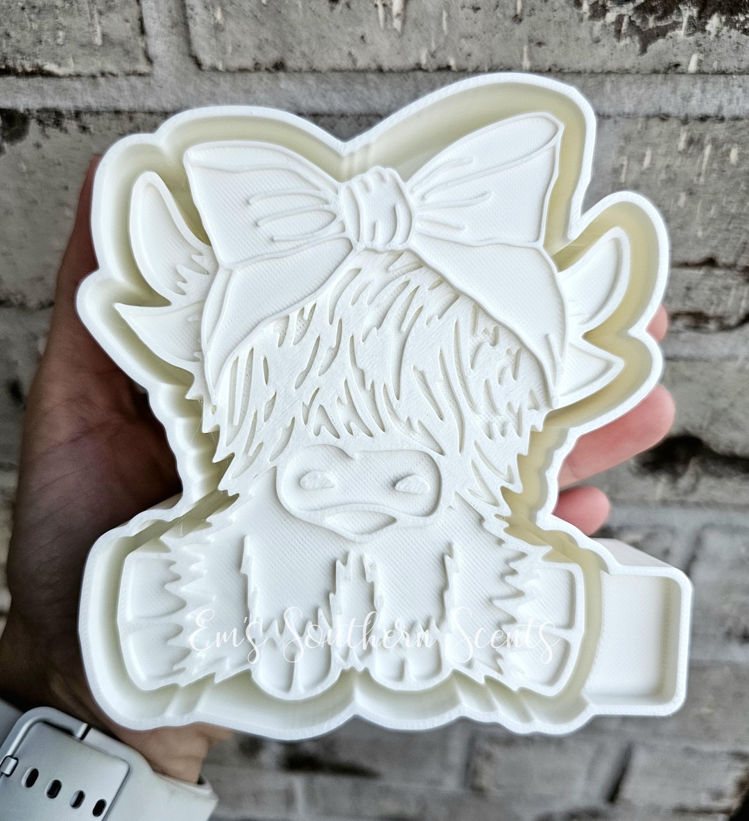 Baby Highland Cow Car Freshie Mold - Etsy