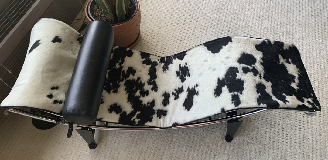 SPECIAL PRICE: Le Corbusier LC4 Lounge Replacement Cowhide Pad Black and White WB2 - Etsy
