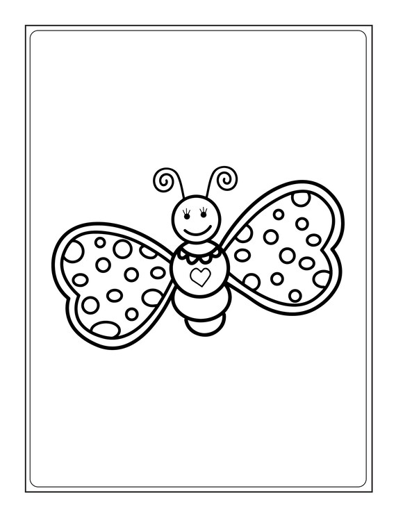 Preschool Butterfly Coloring Pages