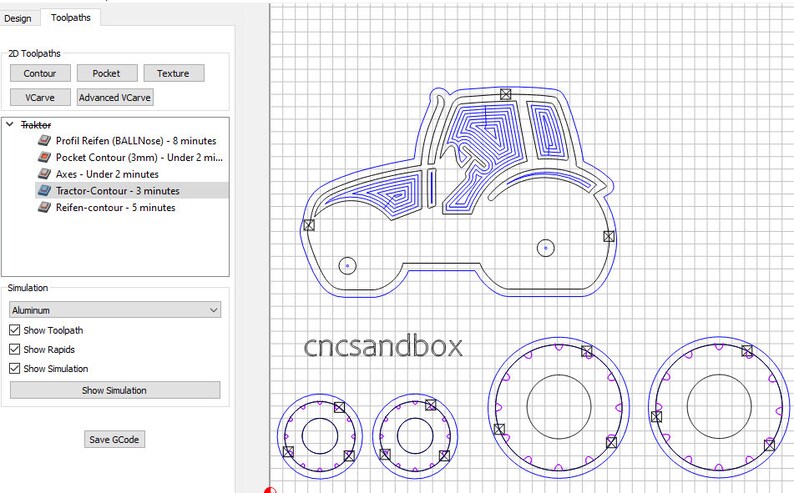 Traktor Vector Model SVG C2D File for CNC Laser - Etsy