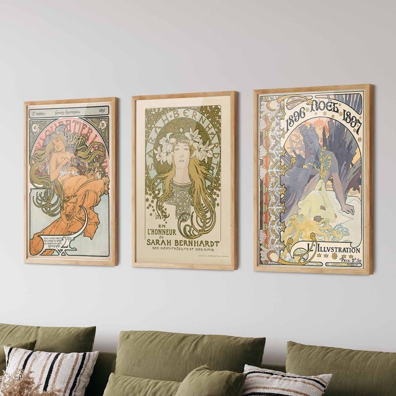 Art Nouveau Poster - Etsy