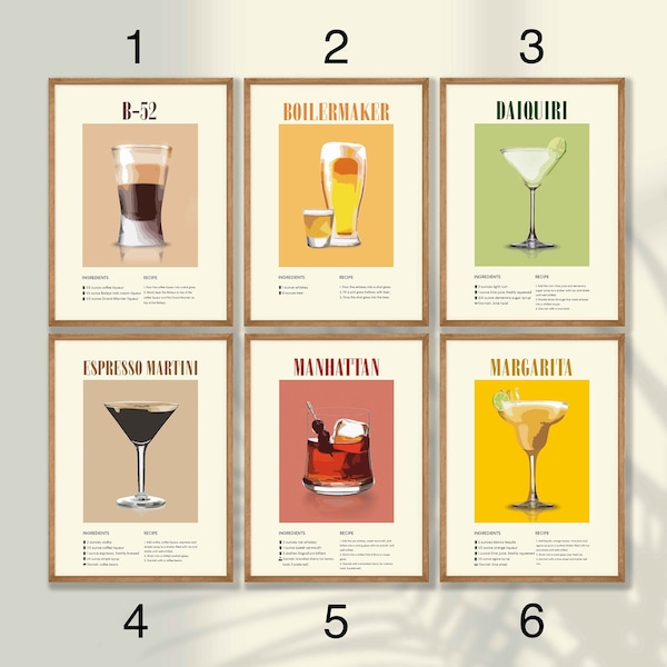 Cocktail Poster - Etsy