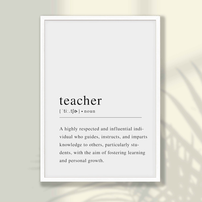 Teacher Poster - Etsy