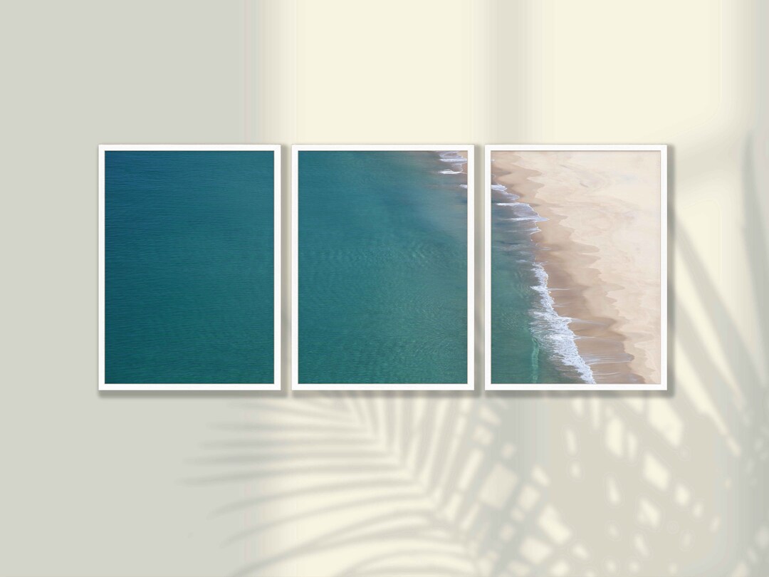 Ocean Waves Prints Set of 3 No4 - Coastal Decor, Ocean Wall Art ...