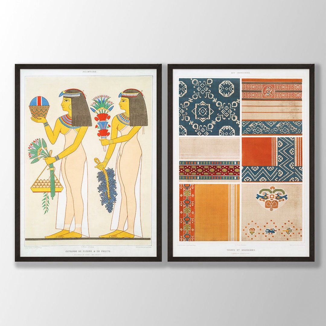 Egyptian Art Prints Set of 2 No6 | Egyptian Goddess, Ancient Egypt ...