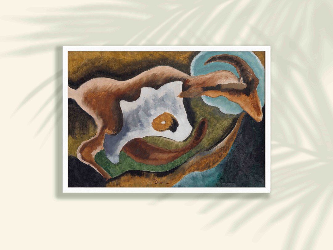 Arthur Dove Goat Art Print: Abstract Landscape Poster - Etsy