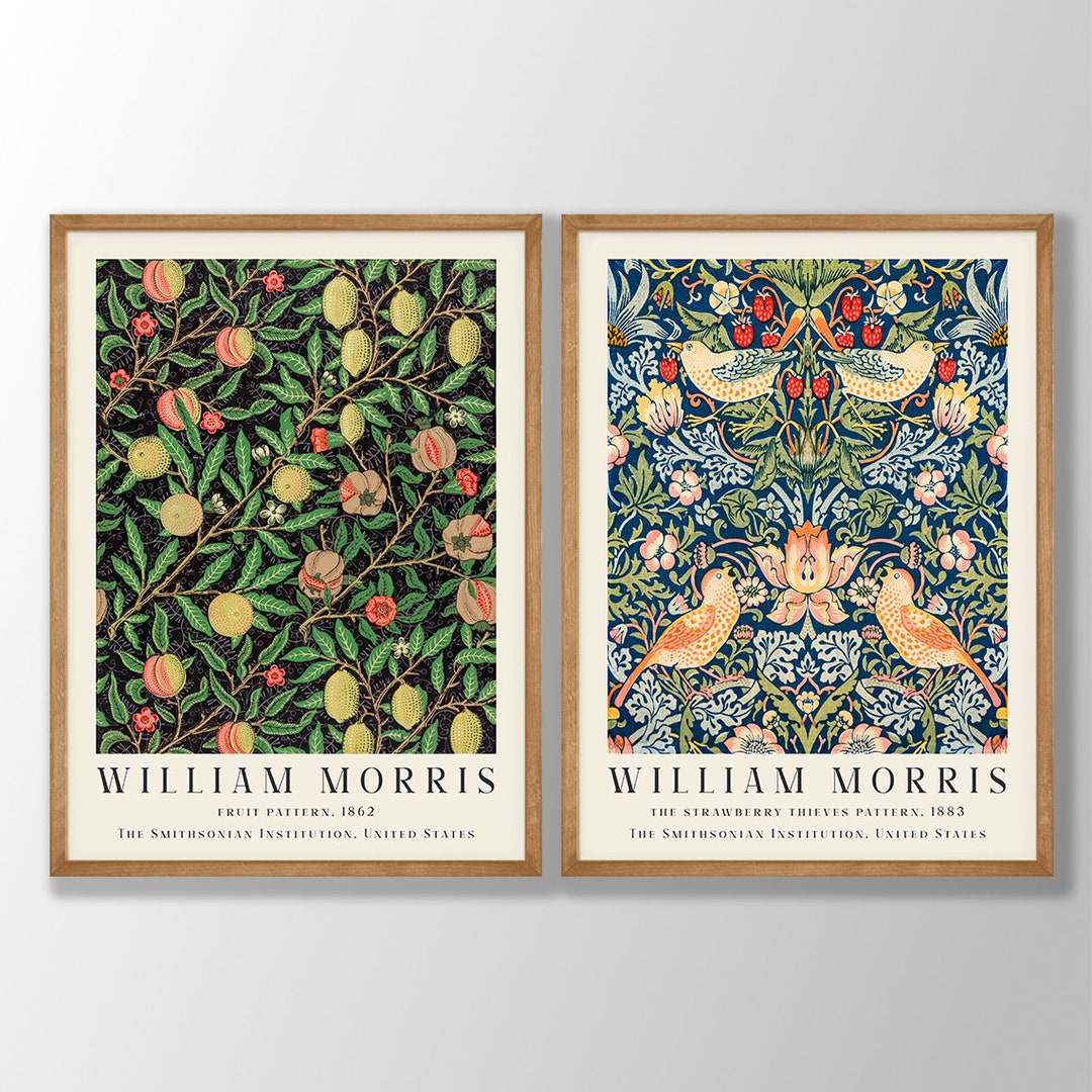 William Morris Prints Set of 2 No:3 - William Morris Poster, William ...