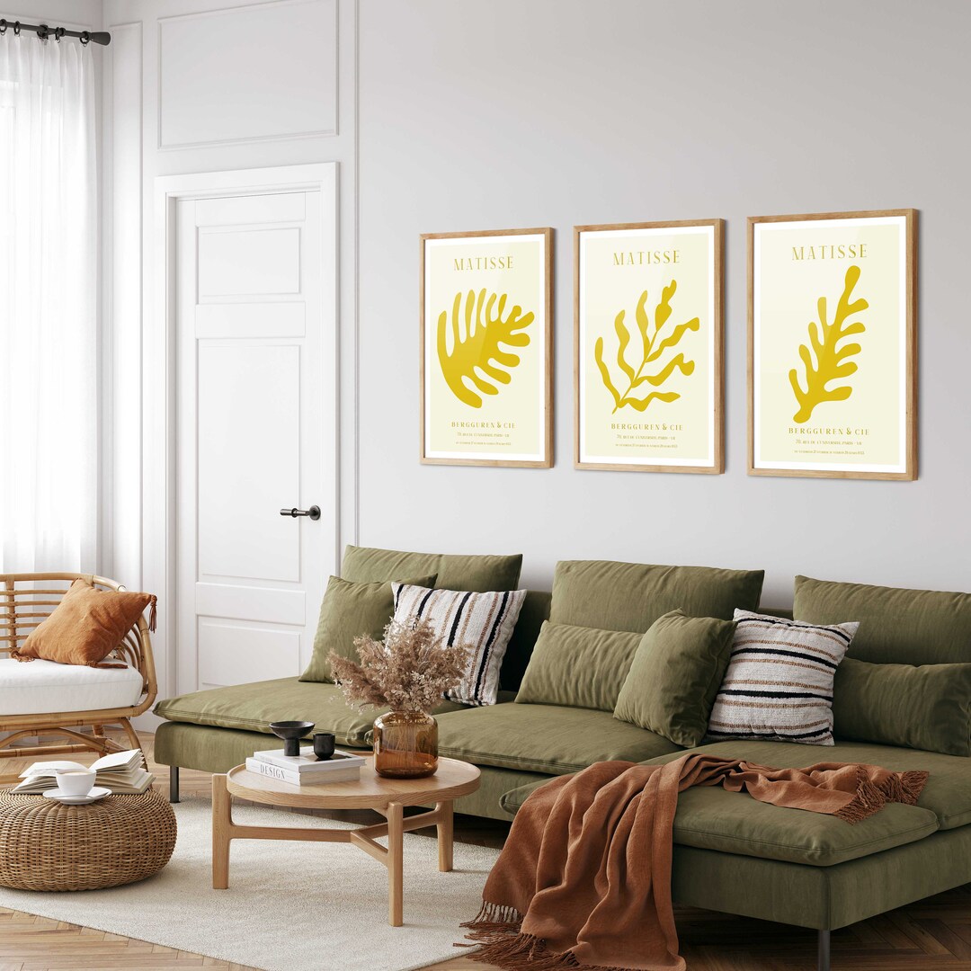 Yellow Henri Matisse Art Print Set: Exhibition Gallery Wall Decor - Etsy