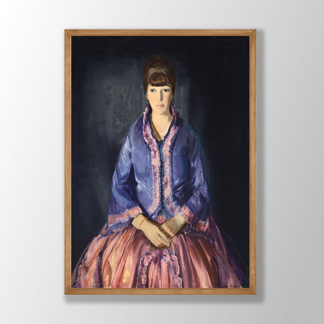 George Wesley Bellows Print: Emma in the Purple Dress, Museum ...