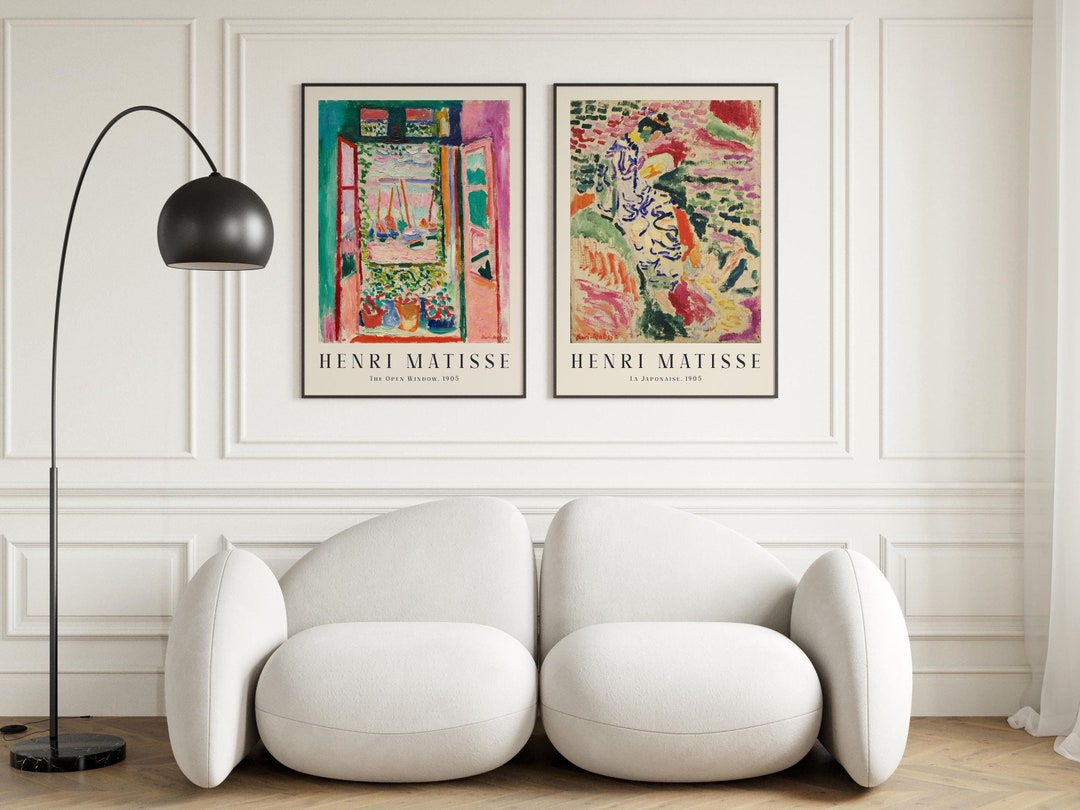 Henri Matisse Prints Set: the Open Window, La Japonaise - Gallery Wall ...