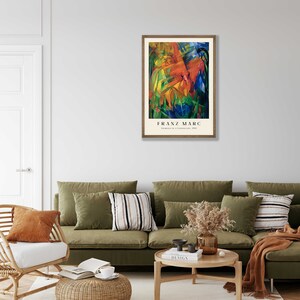 Franz Marc Art Print: Animals in a Landscape, Abstract Expressionism - Etsy