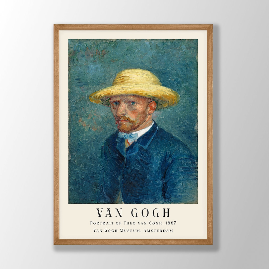 Van Gogh Print | Portrait of Theo Van Gogh, Van Gogh Poster, Museum ...