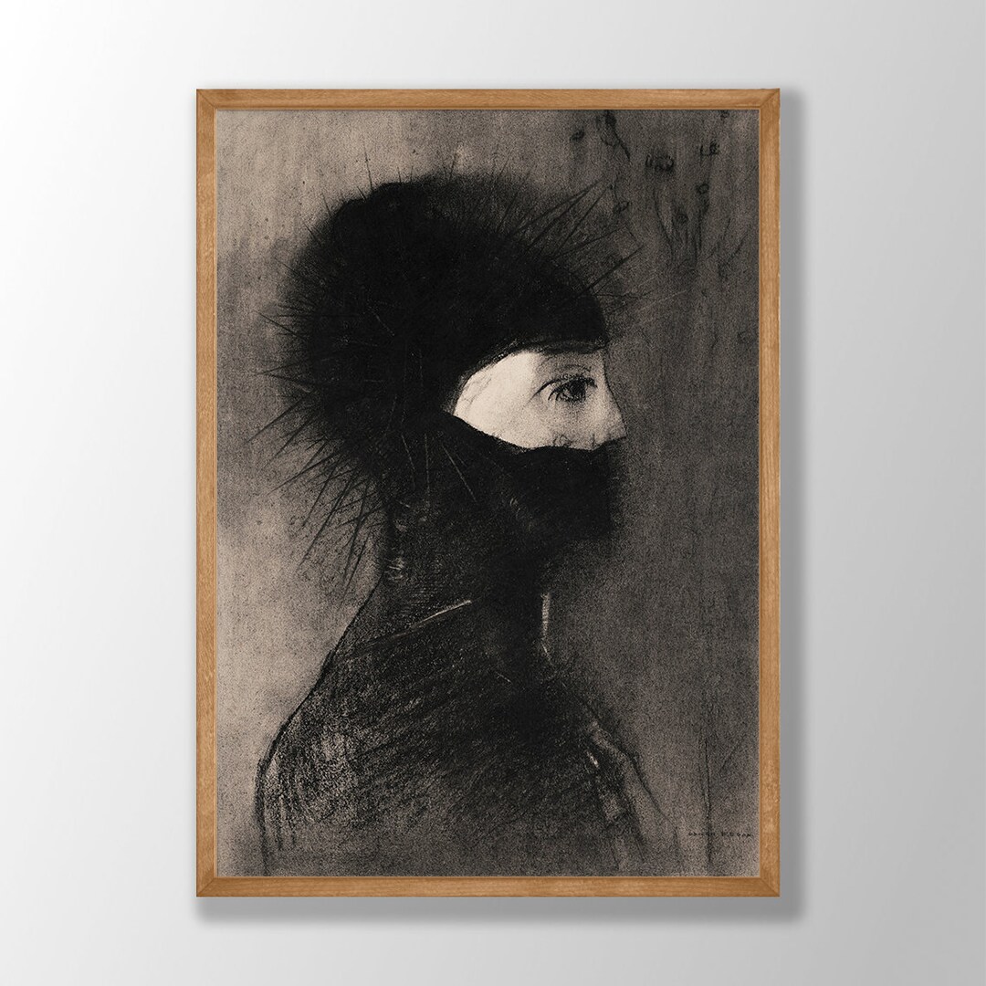 Odilon Redon 'armor' Art Print: Black & White Museum Poster - Etsy