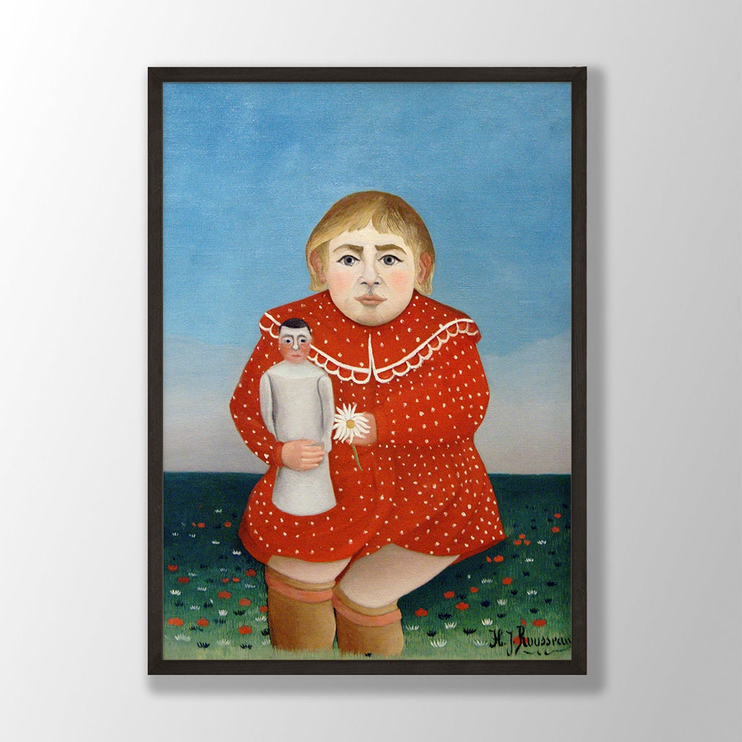 Henri Rousseau Print | Child With Doll 1906, Henri Rousseau Poster ...