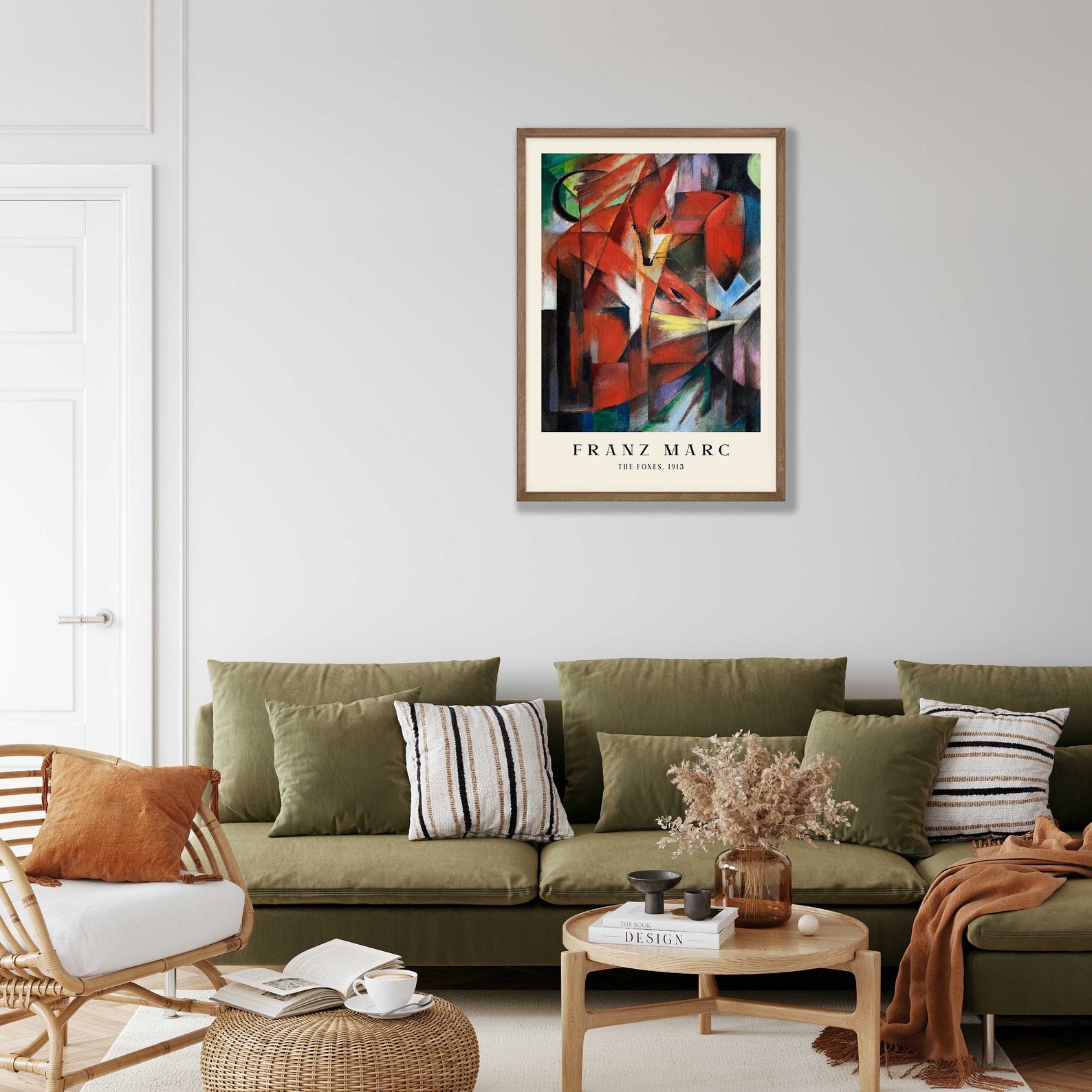 Franz Marc Art Print the Foxes 1913 Franz Marc Poster - Etsy