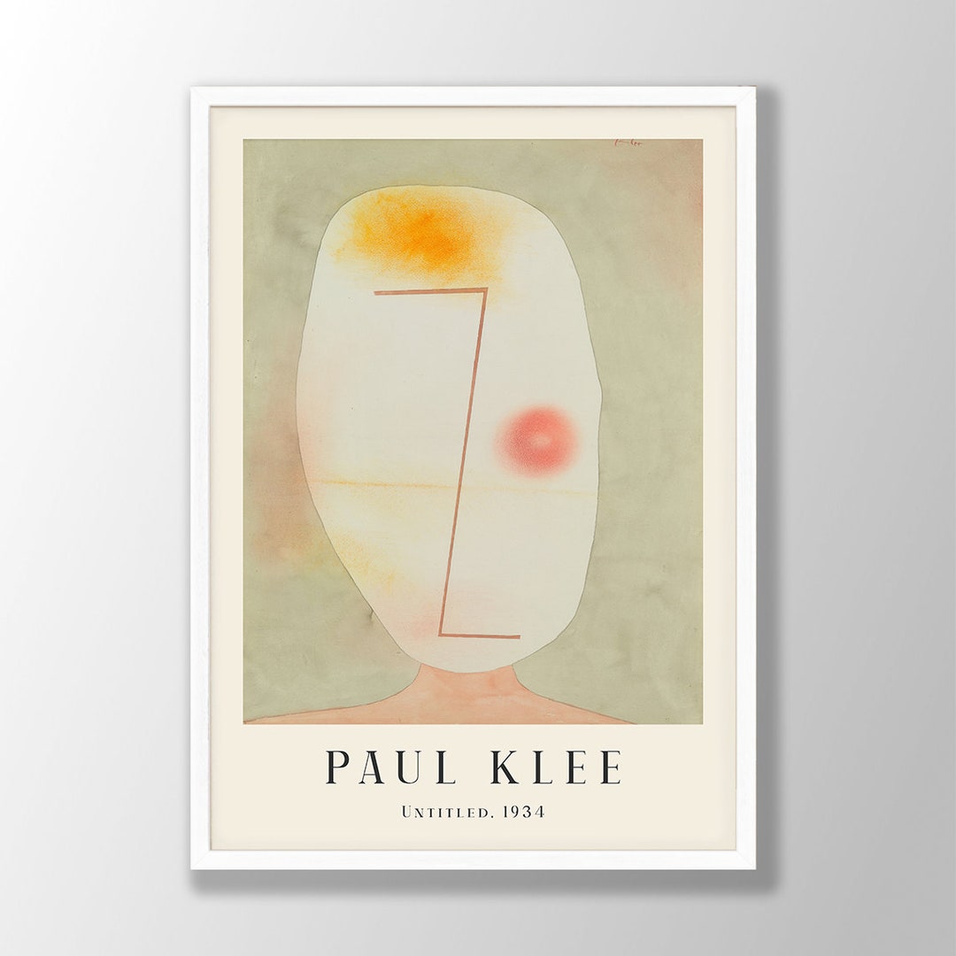 Paul Klee Art Print - Abstract Face Poster, Paul Klee Poster, Paul Klee ...
