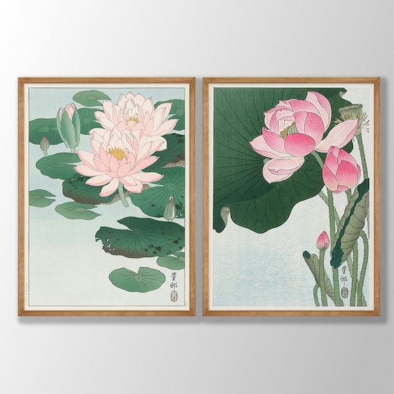 Japanese Lotus Flower Art