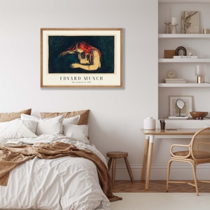 Edvard Munch Art Print - the Vampire II 1895, Edvard Munch Poster ...