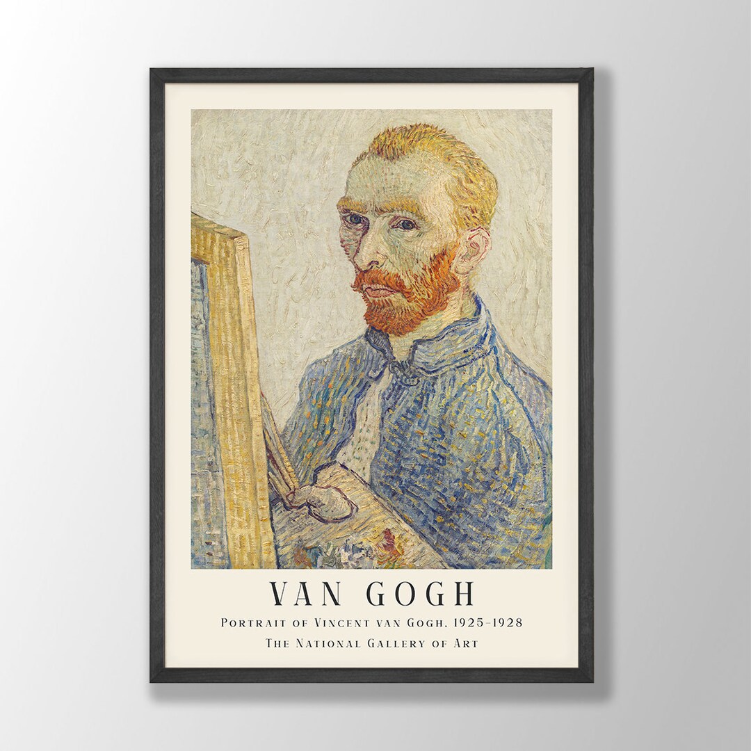 Van Gogh "self Portrait" Art Print: Museum Exhibition Poster - Etsy