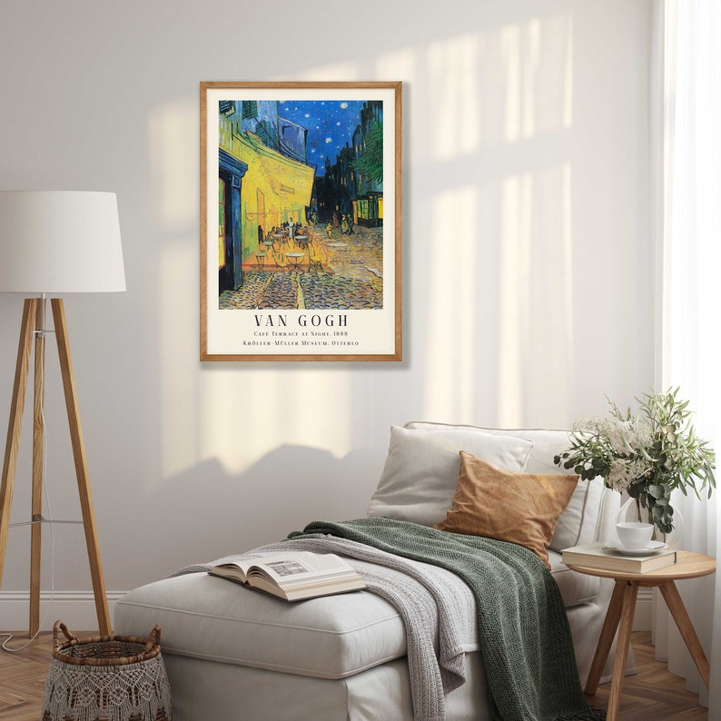 Van Gogh Print Cafe Terrace at Night Van Gogh Poster | Etsy