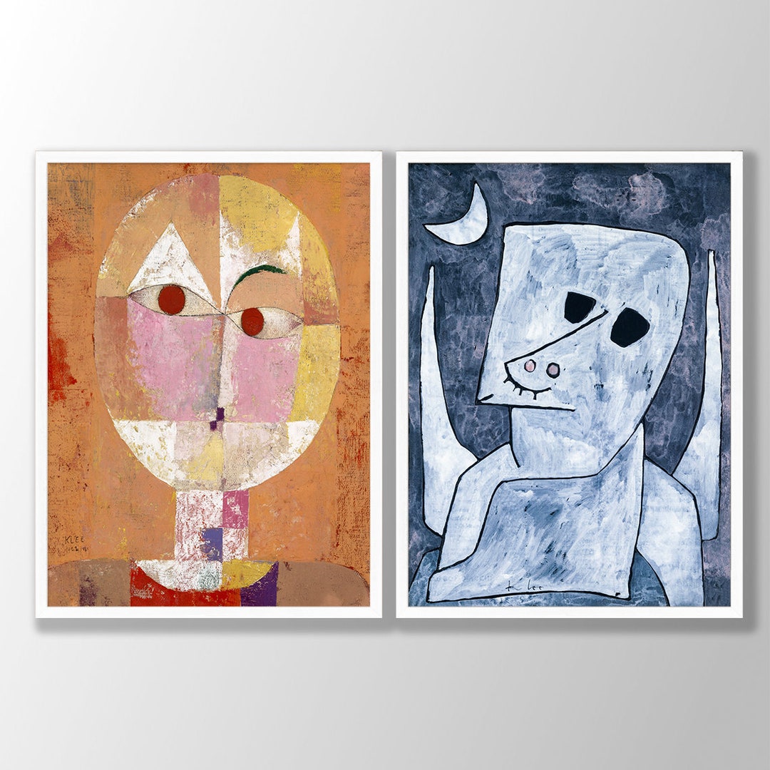 Paul Klee Art Prints Set of 2 No2 - Paul Klee Poster, Paul Klee Wall ...