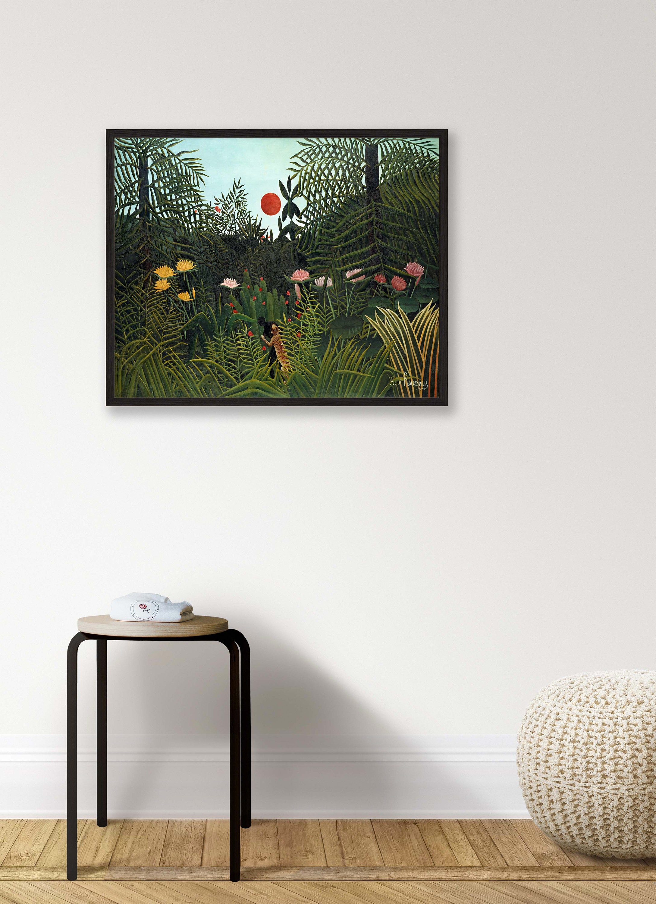 Henri Rousseau Print Virgin Forest With Sunset 1910 Henri | Etsy