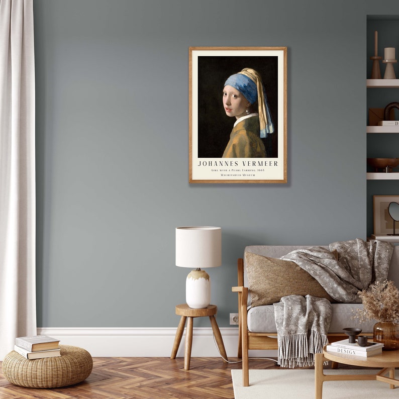 Johannes Vermeer Art Print Girl With a Pearl Earring - Etsy