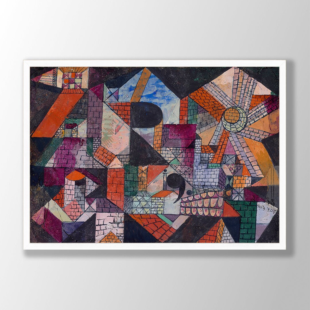 Paul Klee Art Print: Stadt R Abstract Geometric Poster - Etsy