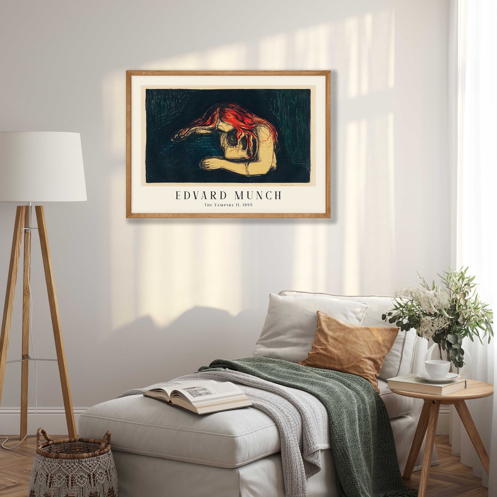 Edvard Munch Art Print the Vampire II 1895 Edvard Munch - Etsy