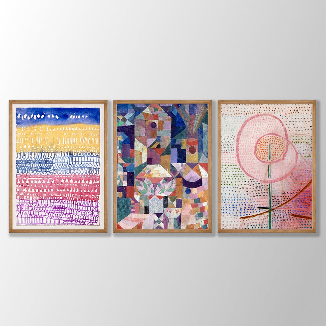Paul Klee Art Prints Set of 3 - Paul Klee Poster, Paul Klee Wall Art ...