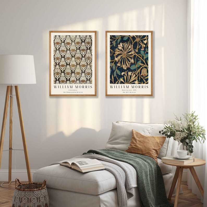 William Morris Print Set: Floral Art Nouveau Exhibition Posters - Etsy