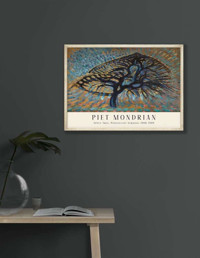 Piet Mondrian Art Print Apple Tree Piet Mondrian Poster - Etsy
