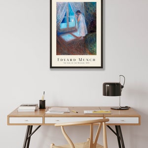 Edvard Munch Art Print: the Girl by the Window, Museum Quality - Etsy
