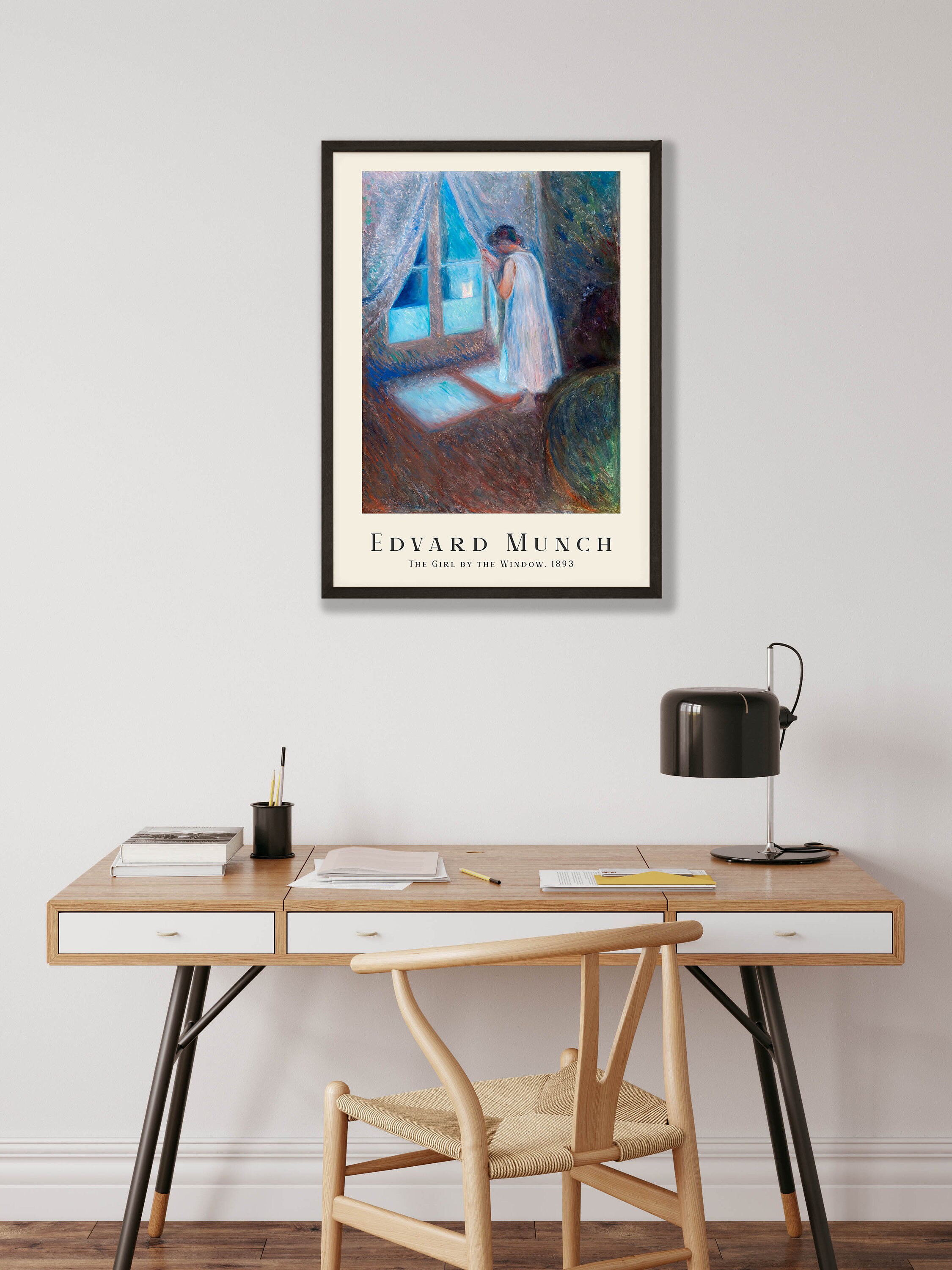 Edvard Munch Art Print: the Girl by the Window, Museum Quality - Etsy