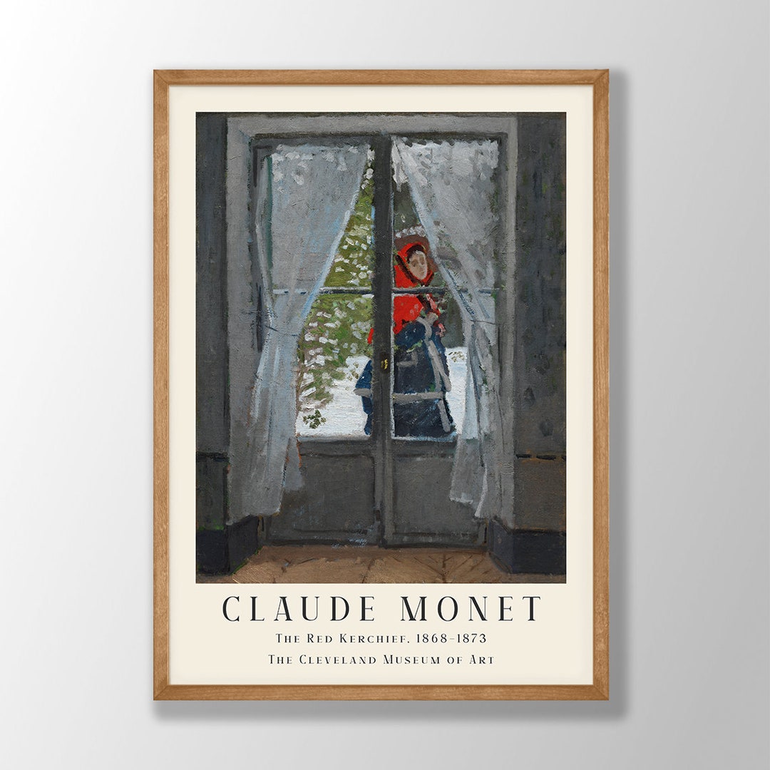 Claude Monet 'the Red Kerchief' Art Print: Museum Quality - Etsy