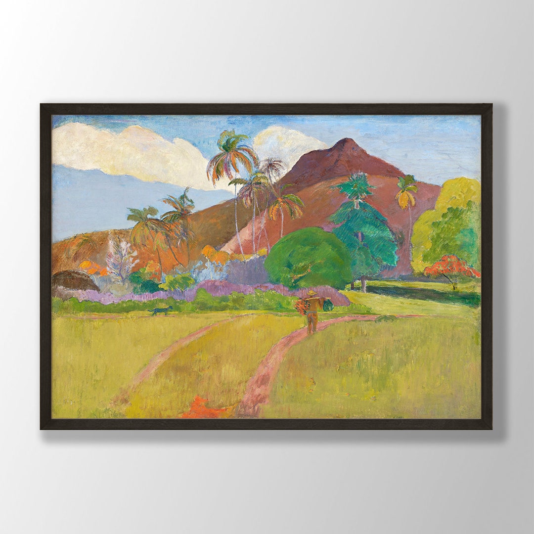 Paul Gauguin Print: Tahitian Landscape Fine Art Paper - Etsy