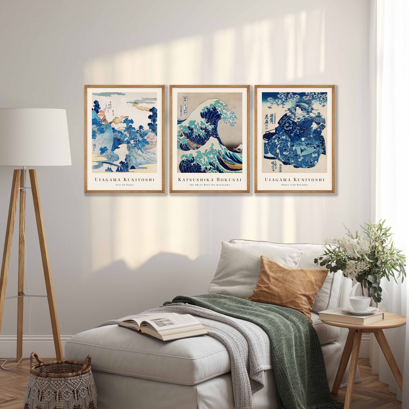 Japanese Prints Set of 3 Woodblock Art Japanese Wall Art - Etsy