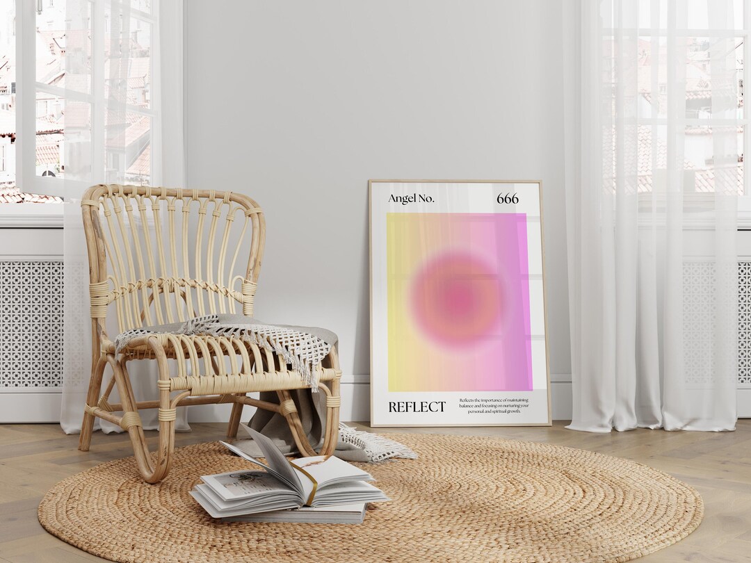 Aura Poster - Reflect, Angel 666 Poster, Aura Wall Art, Trendy Wall Art ...