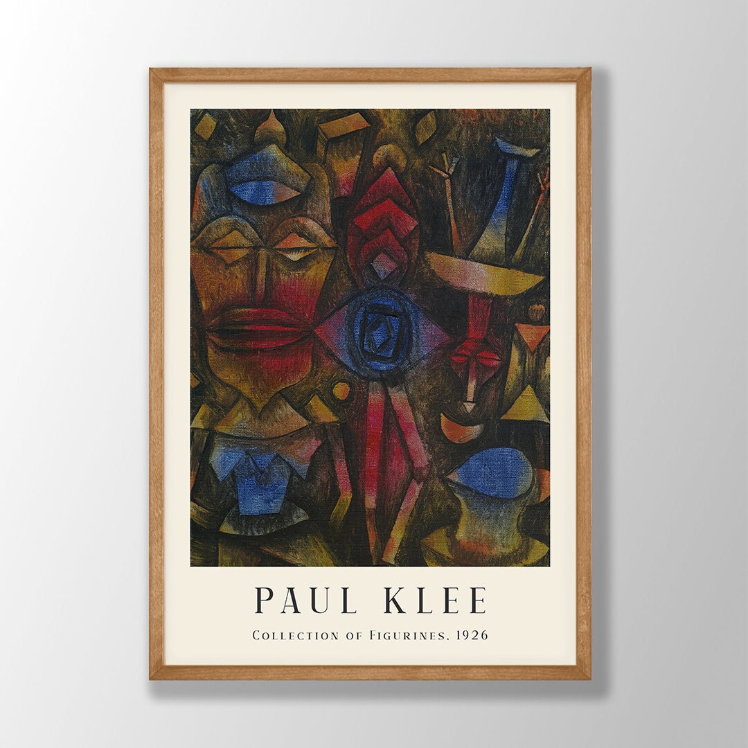 Paul Klee Art Print - Collection of Figurines, Paul Klee Prints, Paul ...
