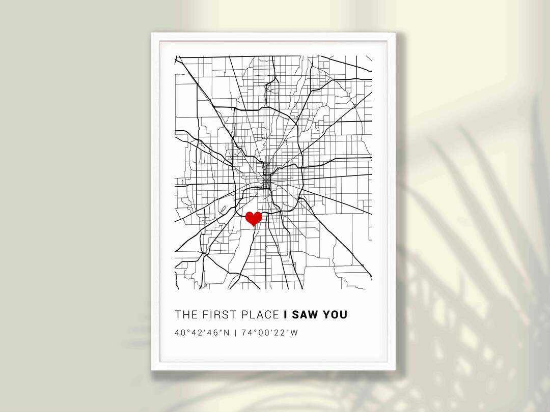 Personalised First Place Print - Anniversary Gift, the First Place I ...
