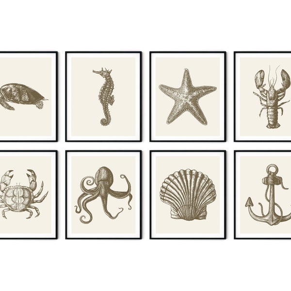 Sepia Nautical Art - Etsy