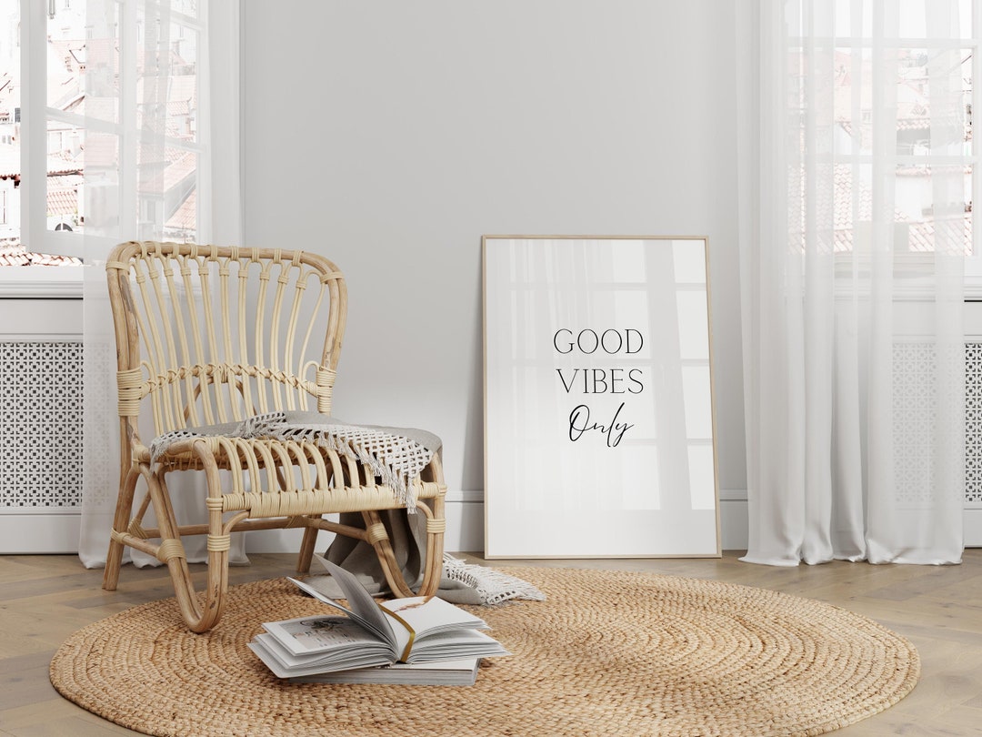 Good Vibes Only Poster - Good Vibes Only Print, Positive Wall Decor ...