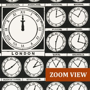 Vintage World Clocks Poster - Vintage Wall Art, Vintage Art Nouveau ...