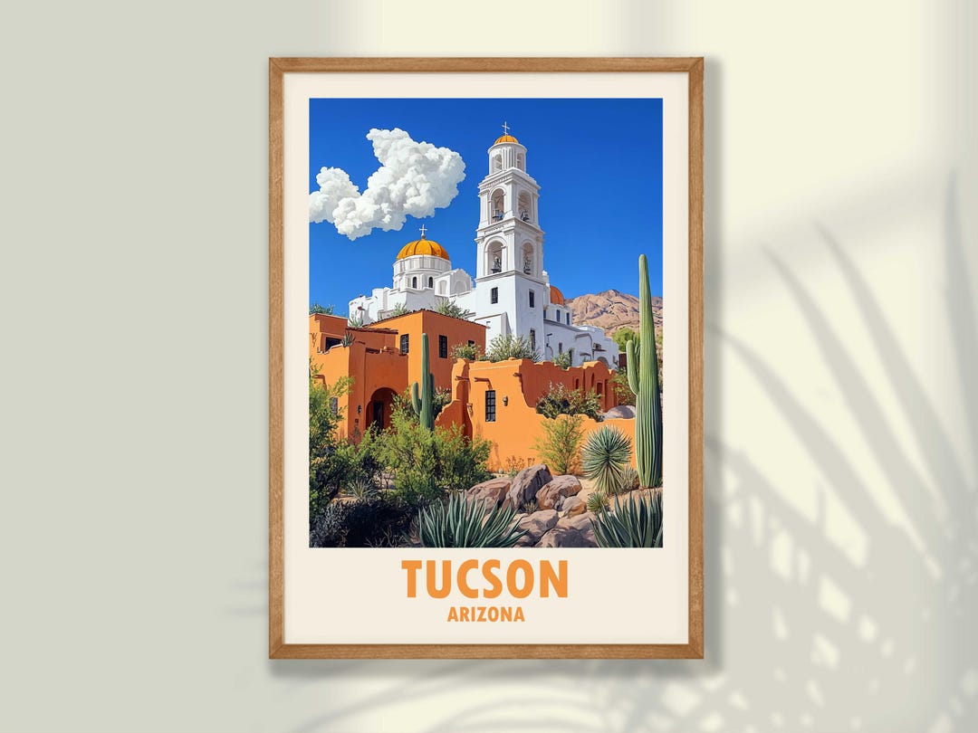 Tucson Travel Poster - Tucson Print, Travel Print, Travel Decor, Tucson ...