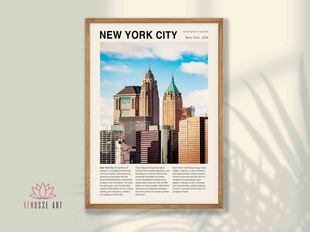 New York City Print - New York Wall Art, New York Poster, New York ...