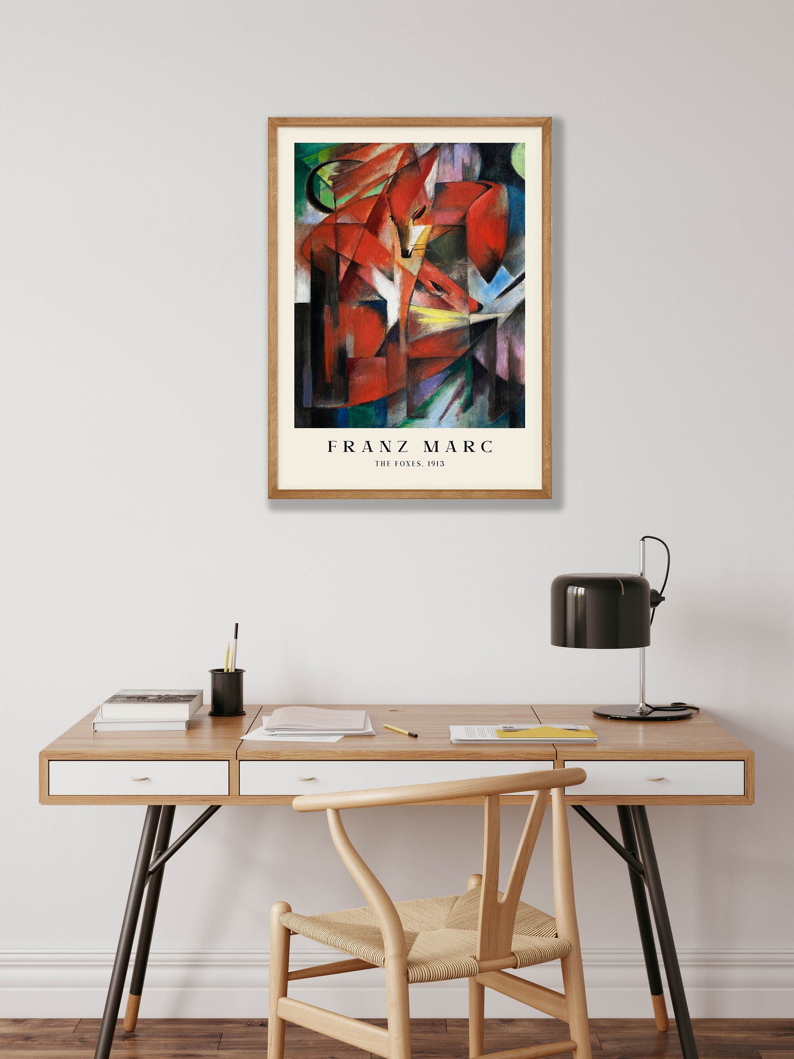 Franz Marc Art Print the Foxes 1913 Franz Marc Poster - Etsy